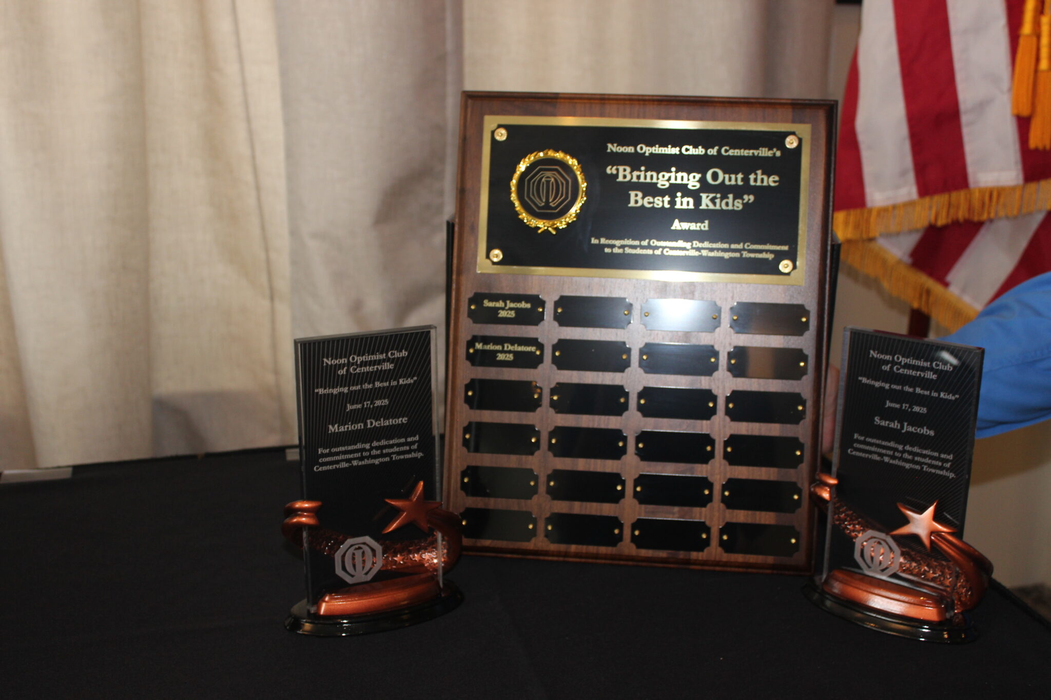 Bringing Out the Best in Kids Award 2025 – Centerville Noon Optimist